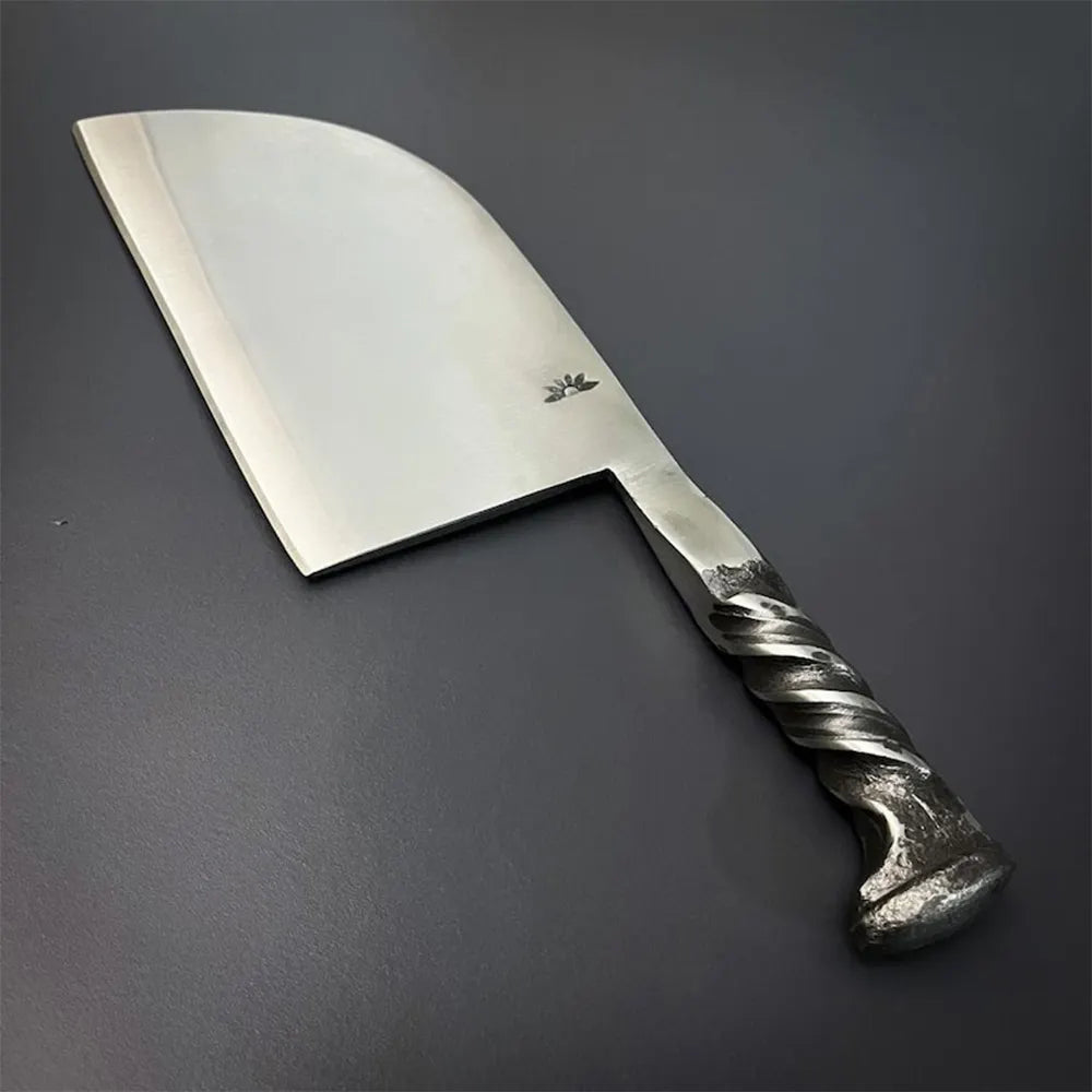 Handmade Custom High Quality Serbian Full Tang Nakiri Butcher Knife Da ...