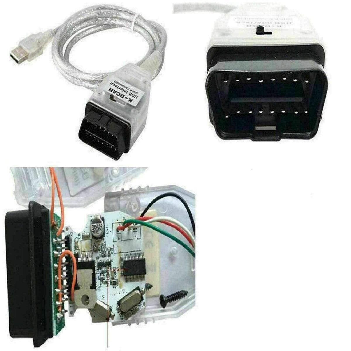 Suitable For INPA/Ediabas K+D-CAN /DCAN USB Interface OBD2 EOBD Cable ...